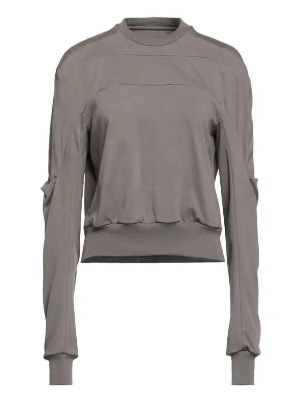 Rick Owens Long-sleeve Fleece Hoodie - Gray