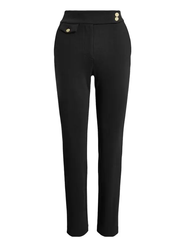 Ralph Lauren Tailored Straight Leg Trousers - Black