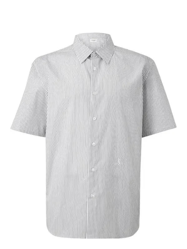 Saint Laurent Thinstripe Shortsleeve Shirt - No