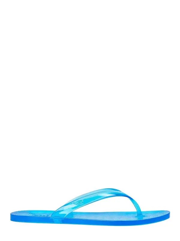 ANCIENT GREEK SANDALS Solid Color Flip Flops - Blue
