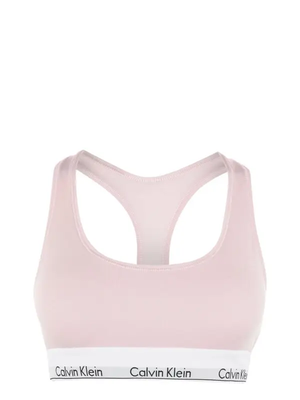 Calvin Klein Ribbed Racerback Bralette - No
