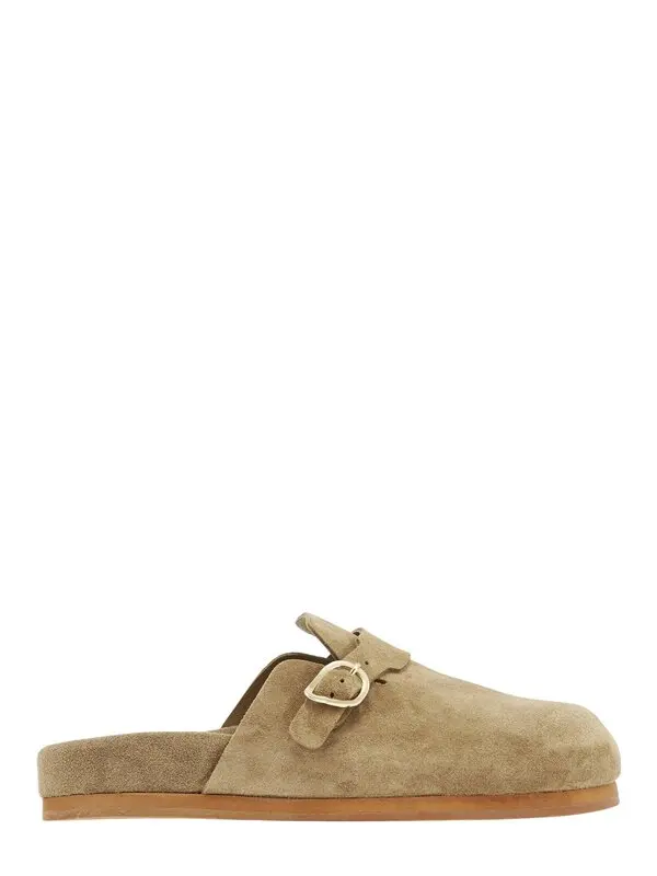 ANCIENT GREEK SANDALS Vasilitsa Suede Mule Clogs - No