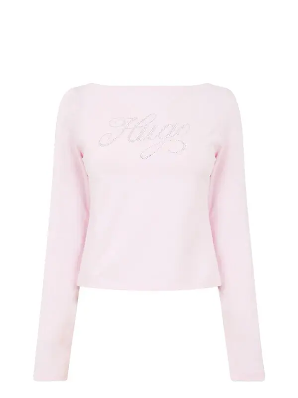 Hugo Boss Boatneck Long Sleeve Top - No
