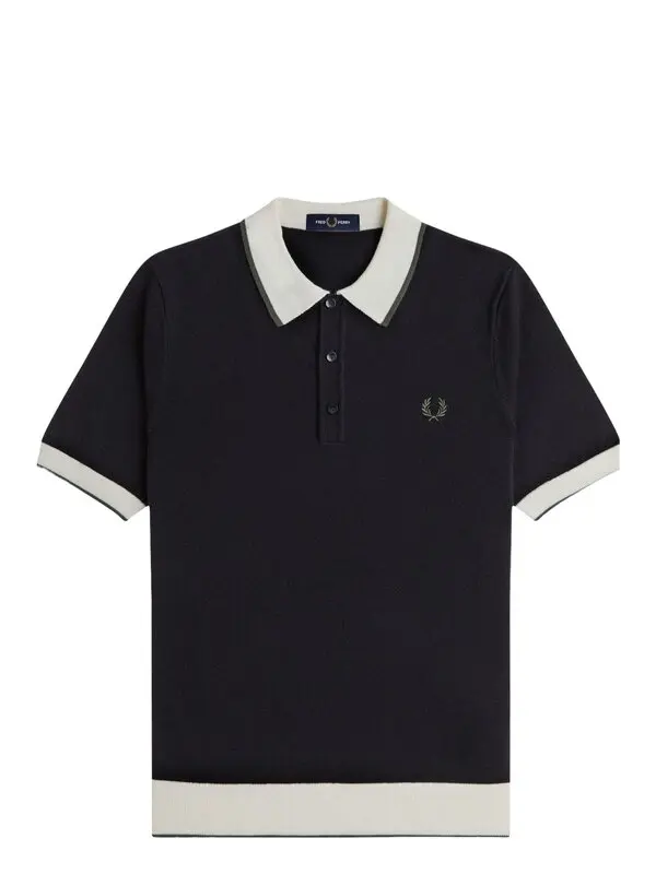 Fred Perry Simple And Versatile Shortsleeve Top - Black