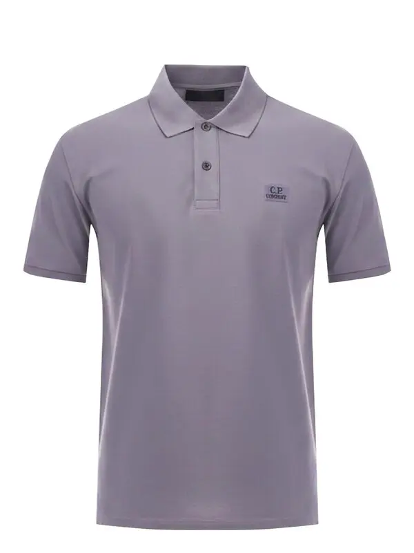 C.P. COMPANY Simple Short-sleeved Polo Shirt - Gray