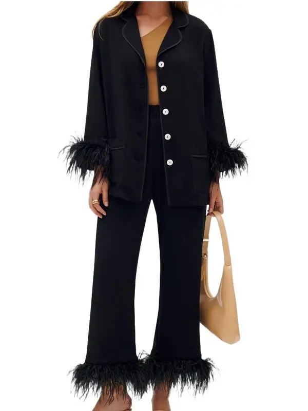 Sleeper Retro Casual Suit - Black