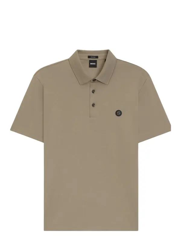 Hugo Boss Brown Shortsleeve Polo Shirt - No