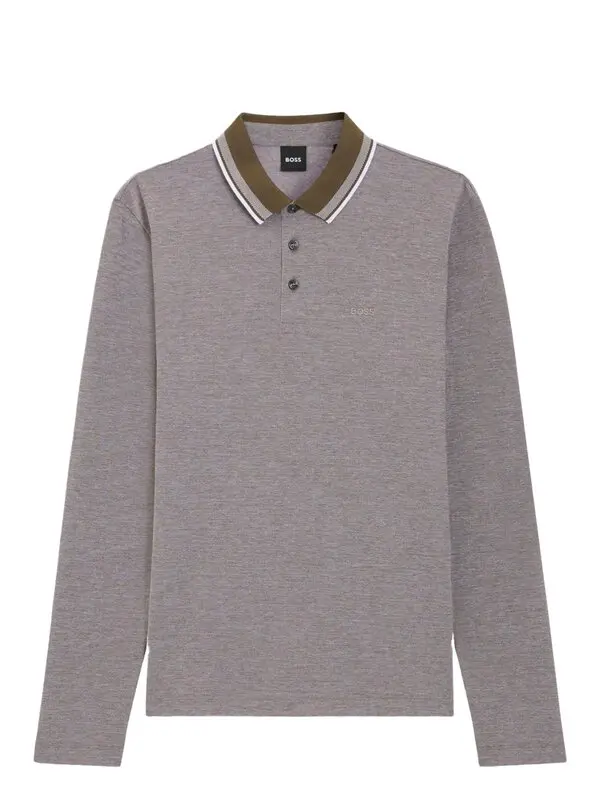 Hugo Boss Cotton Longsleeve Polo - No