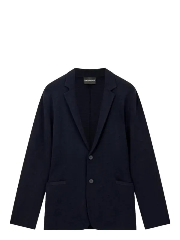 Emporio Armani Single-breasted Blazer - Black