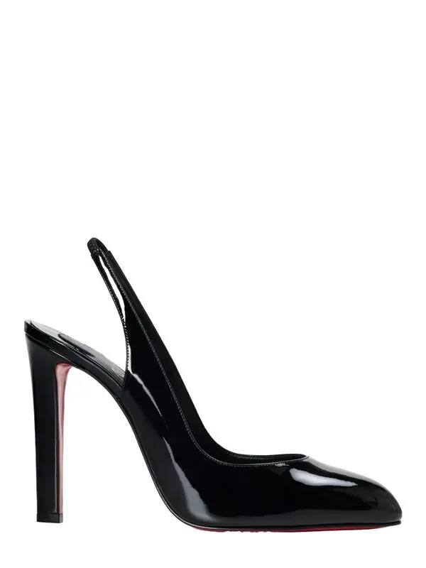 CHRISTIAN LOUBOUTIN Patent Leather Slingback High Heels - Black