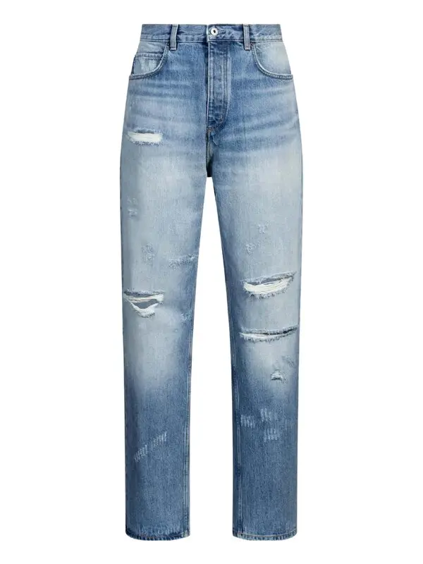 Hugo Boss High-waisted Straight-leg Jeans - Blue