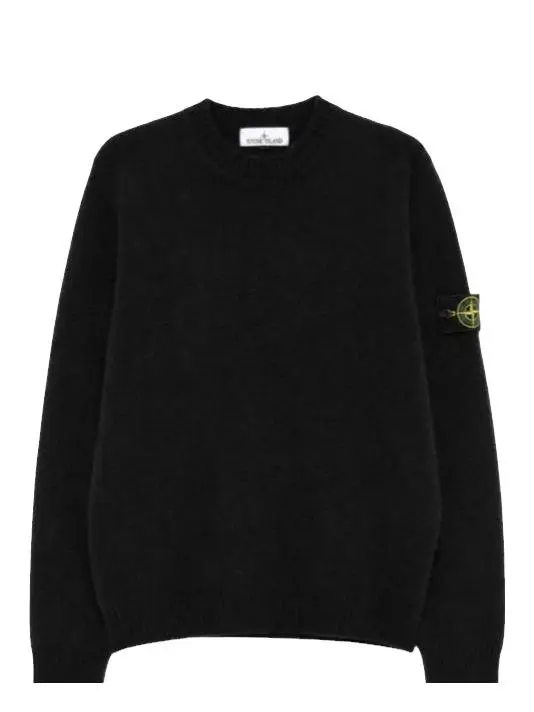 Stone Island Long-sleeved Sweater - Black