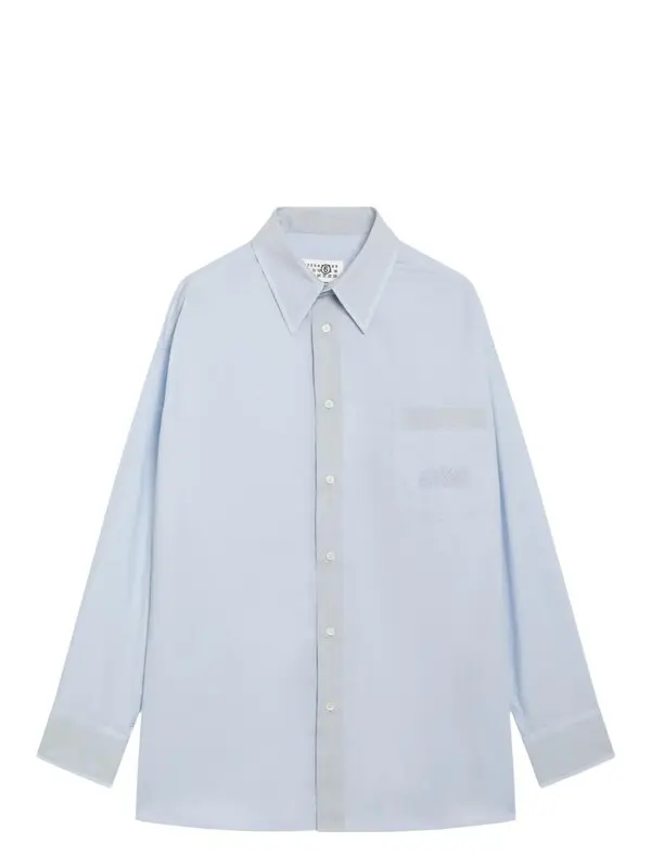 MAISON MARGIELA Cotton Poplin Shirt - Powder Blue