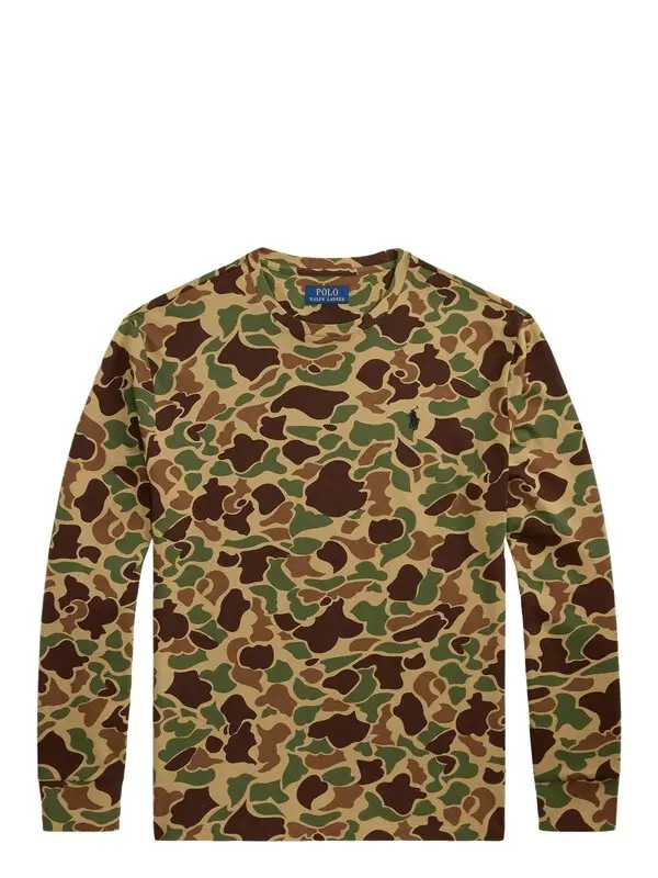 Polo Ralph Lauren Camouflage Long-sleeved T-shirt - Brown