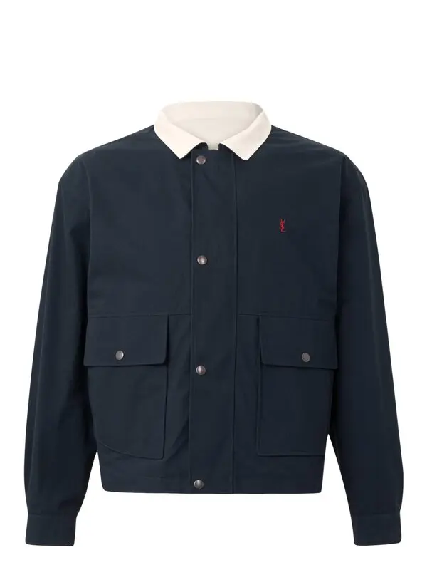 Saint Laurent Collared Jacket - Black