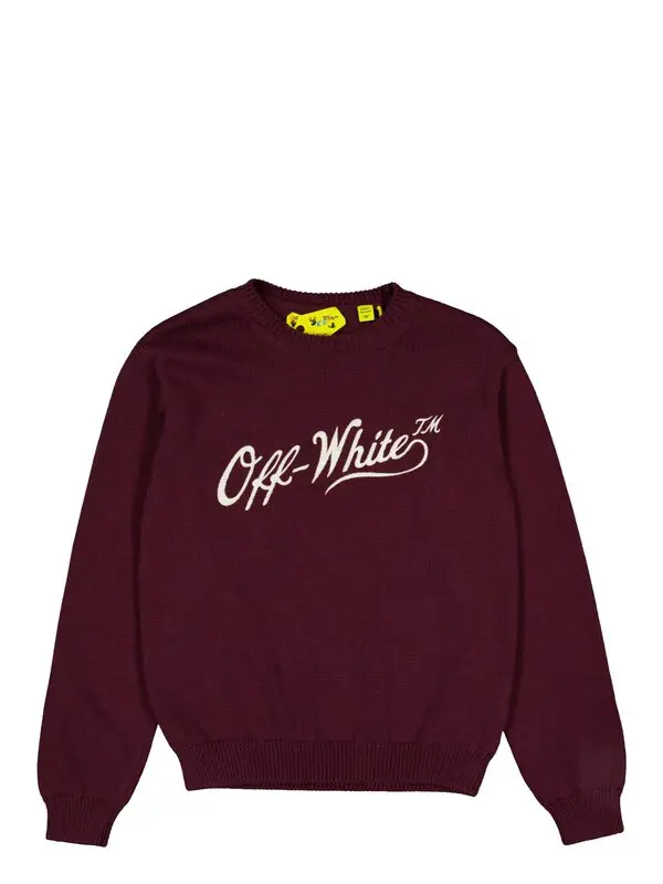 Off-White Retro Knitted Sweater - Red