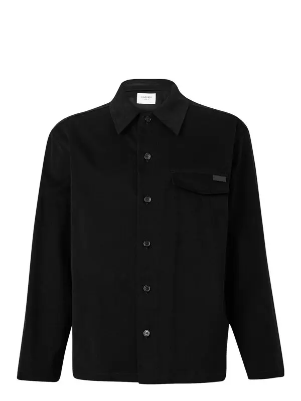 Saint Laurent Moleskin Shirt Jacket - Black