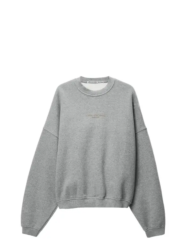 Alexander Wang Oversized Printed Sweatshirt - Gray