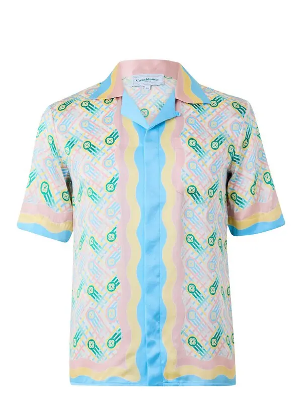 Casablanca Collared Shortsleeve Shirt - No