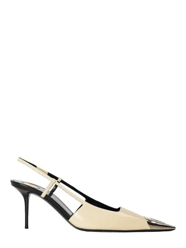 Saint Laurent Slim Fit Stiletto Heel Slingback Pumps - No
