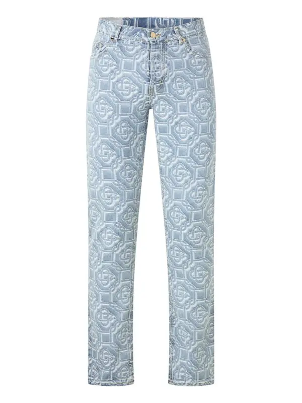 Casablanca Light Jacquard Jeans - Blue