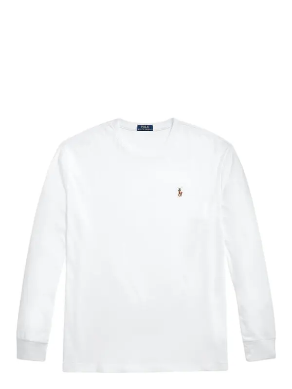 Polo Ralph Lauren Logo-embroidered Long-sleeve T-shirt - White
