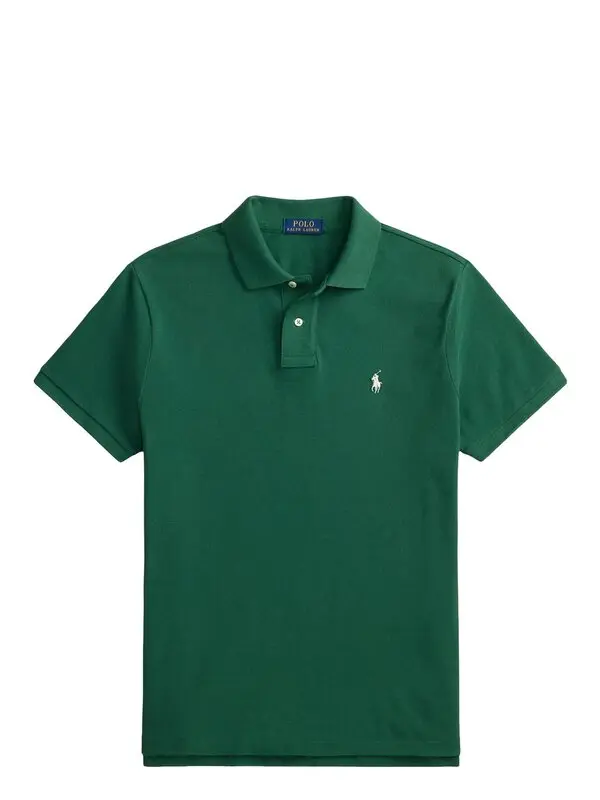 Polo Ralph Lauren Logo-embroidered Piqué Polo Shirt - Green