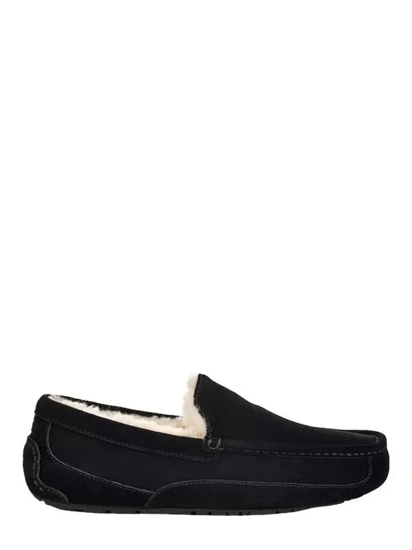 UGG Suede Shearling-lined Loafers - Black