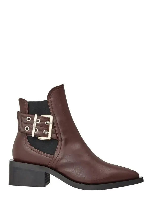 GANNI Ankle Boots With Buckle Detailing - No