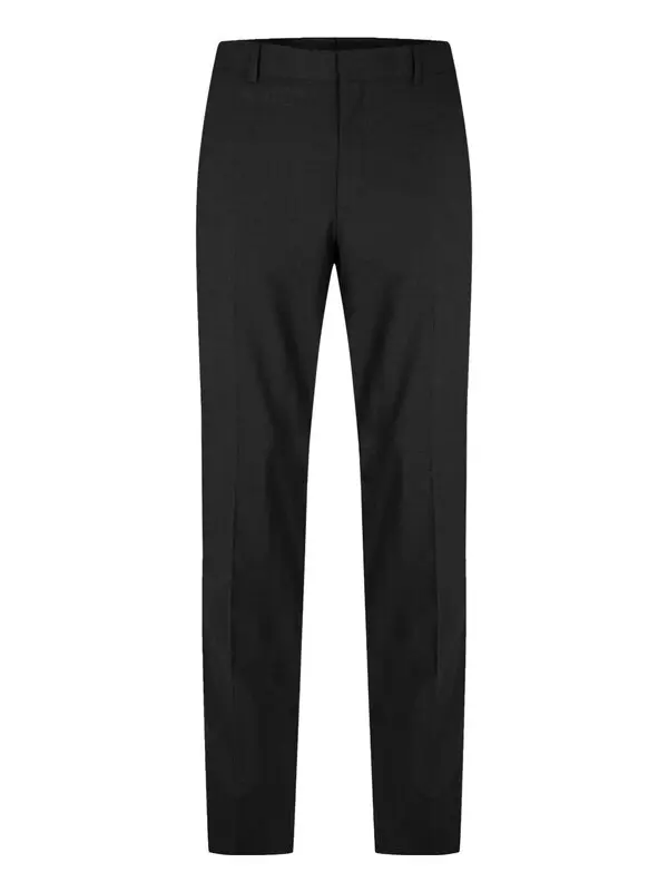 Hugo Boss Solid Color Casual Trousers - Grey