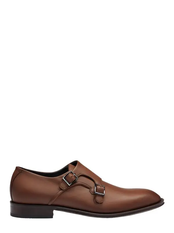 Hugo Boss Monk Strap Loafers By - Brown