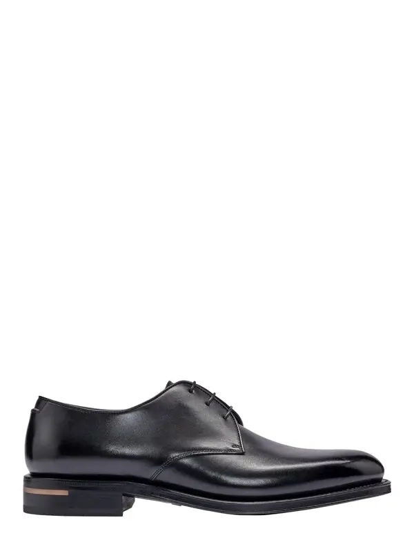 Hugo Boss Leather Derby Shoes - Black