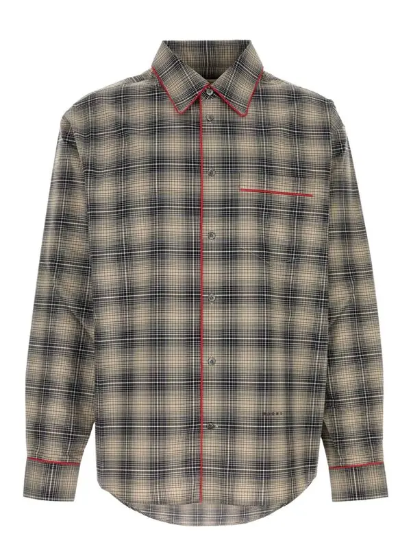Marni Check Piped Shirt - No
