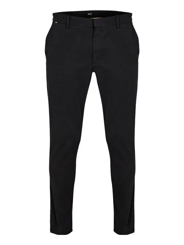 Hugo Boss Slimfit Twill Chino Trousers - Black