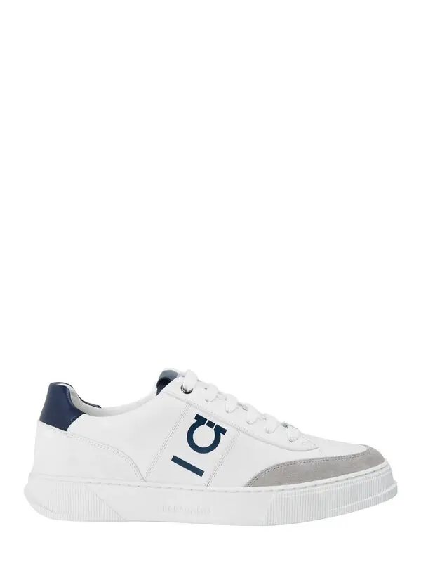 FERRAGAMO Gancini Low-top Sneakers - White