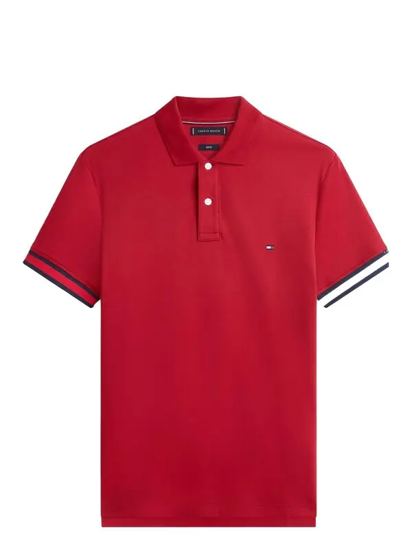 Tommy Hilfiger Shortsleeve Polo Shirt - Red