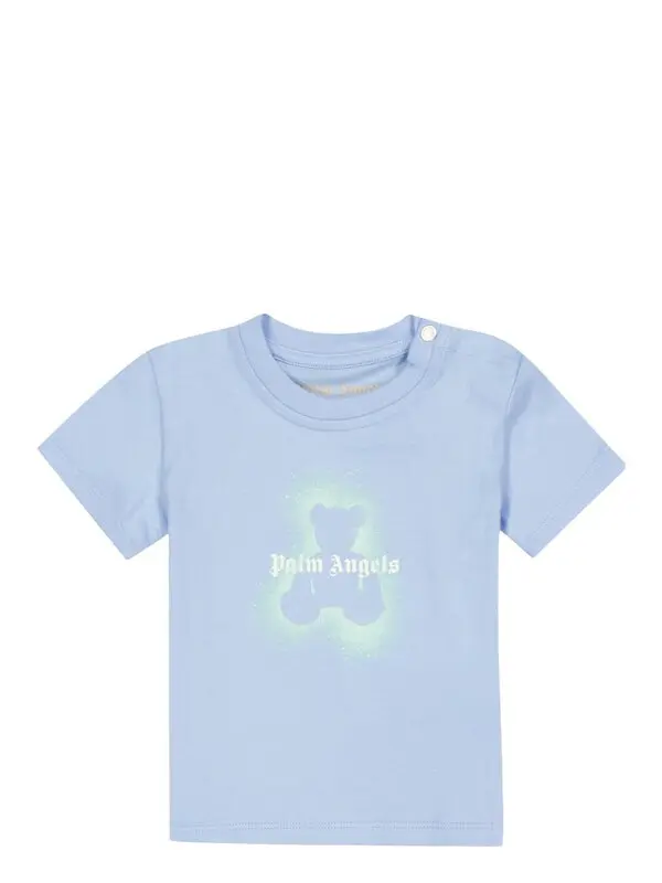 Palm Angels Crewneck Shortsleeve Tshirt - Blue