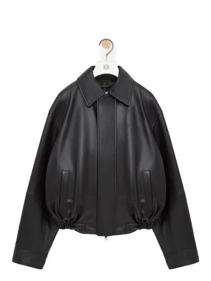 Loewe Nappa Lambskin Drawstring Jacket - Black