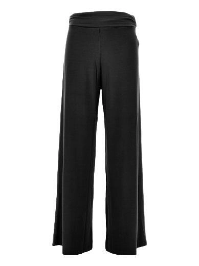 Emporio Armani Logo Detail Wide-leg Track Pants - Black