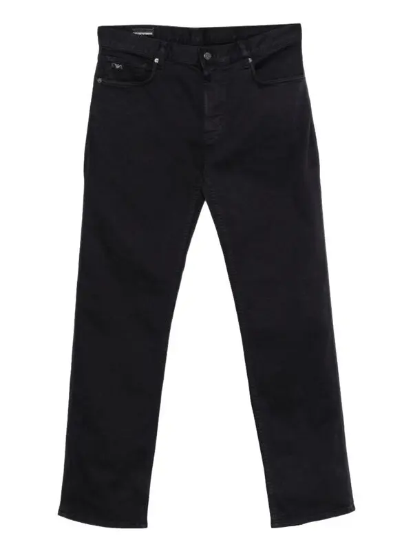 Emporio Armani Logo-patch Jeans - Navy