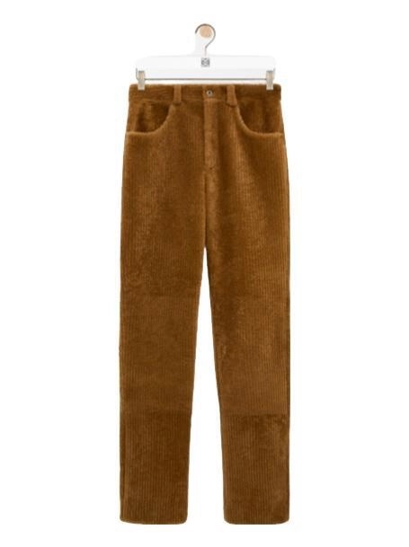 Loewe Shearling Trousers - Camel