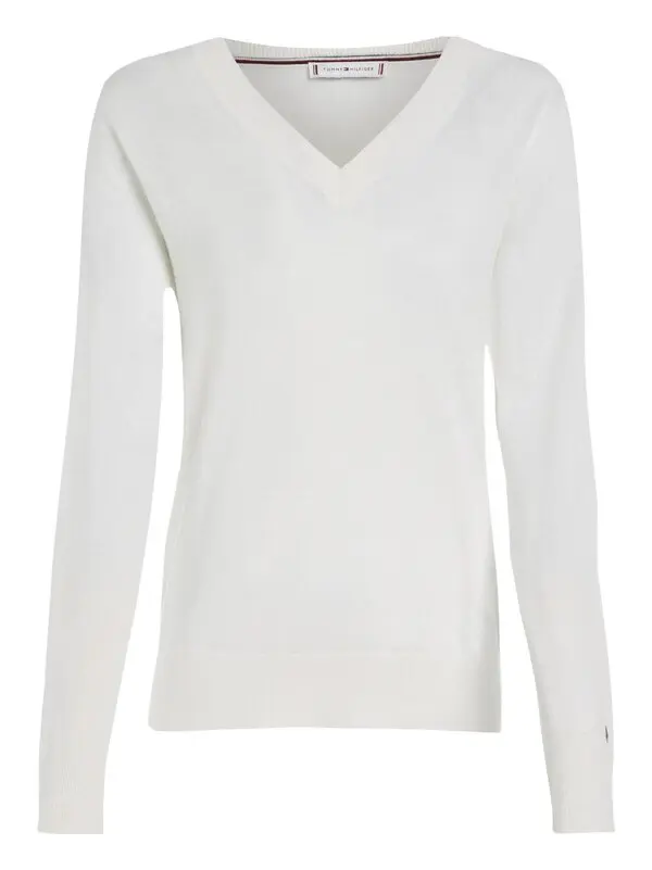Tommy Hilfiger Cotton V-neck Sweater - No