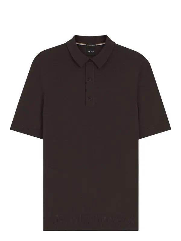 Hugo Boss Shortsleeve Lapel Shirt - Black