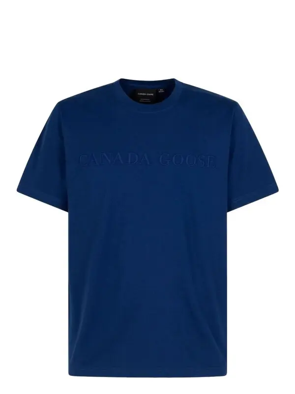 Canada Goose Logo Embossed T-shirt - Blue