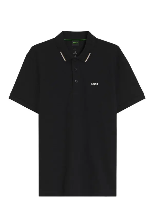 Hugo Boss Minimalist Shortsleeve Polo Shirt - Black