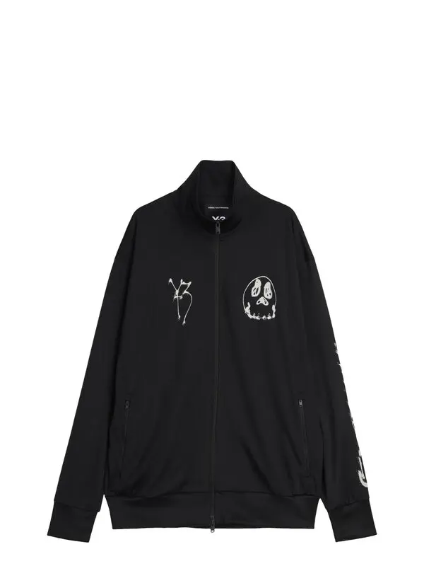 Valentino Garavani Standcollar Zipup Track Jacket - Black