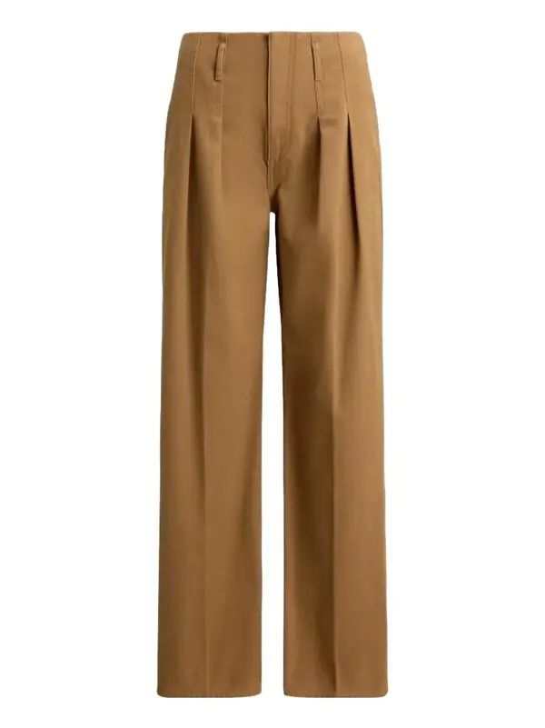 Polo Ralph Lauren Pleated Wide-leg Trousers - Brown