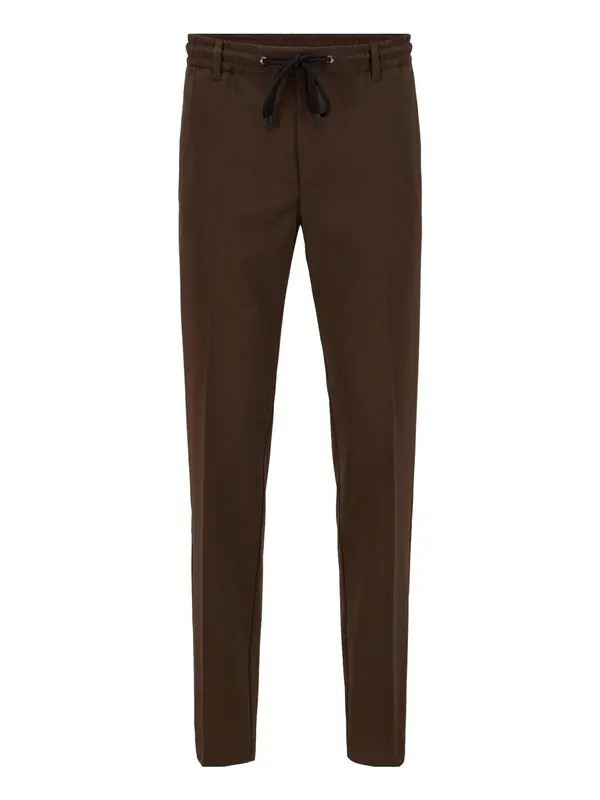Hugo Boss Slim Fit Drawstring Trousers - Black