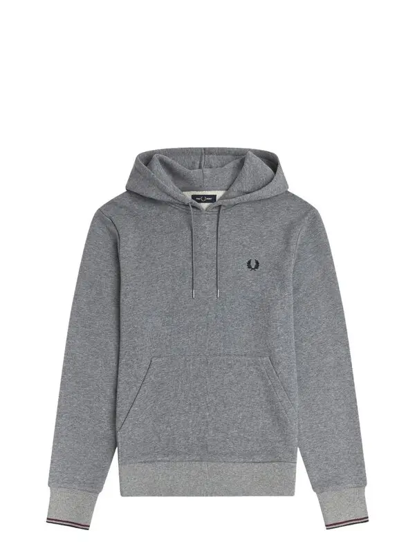 Fred Perry Long-sleeved Hooded Sweater - Gray