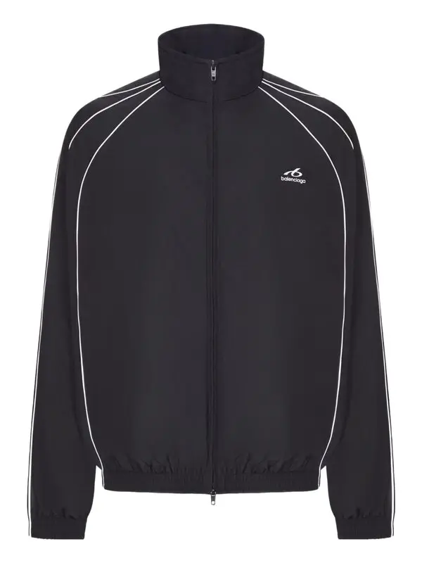 Balenciaga Long Sleeve Track Jacket - Black